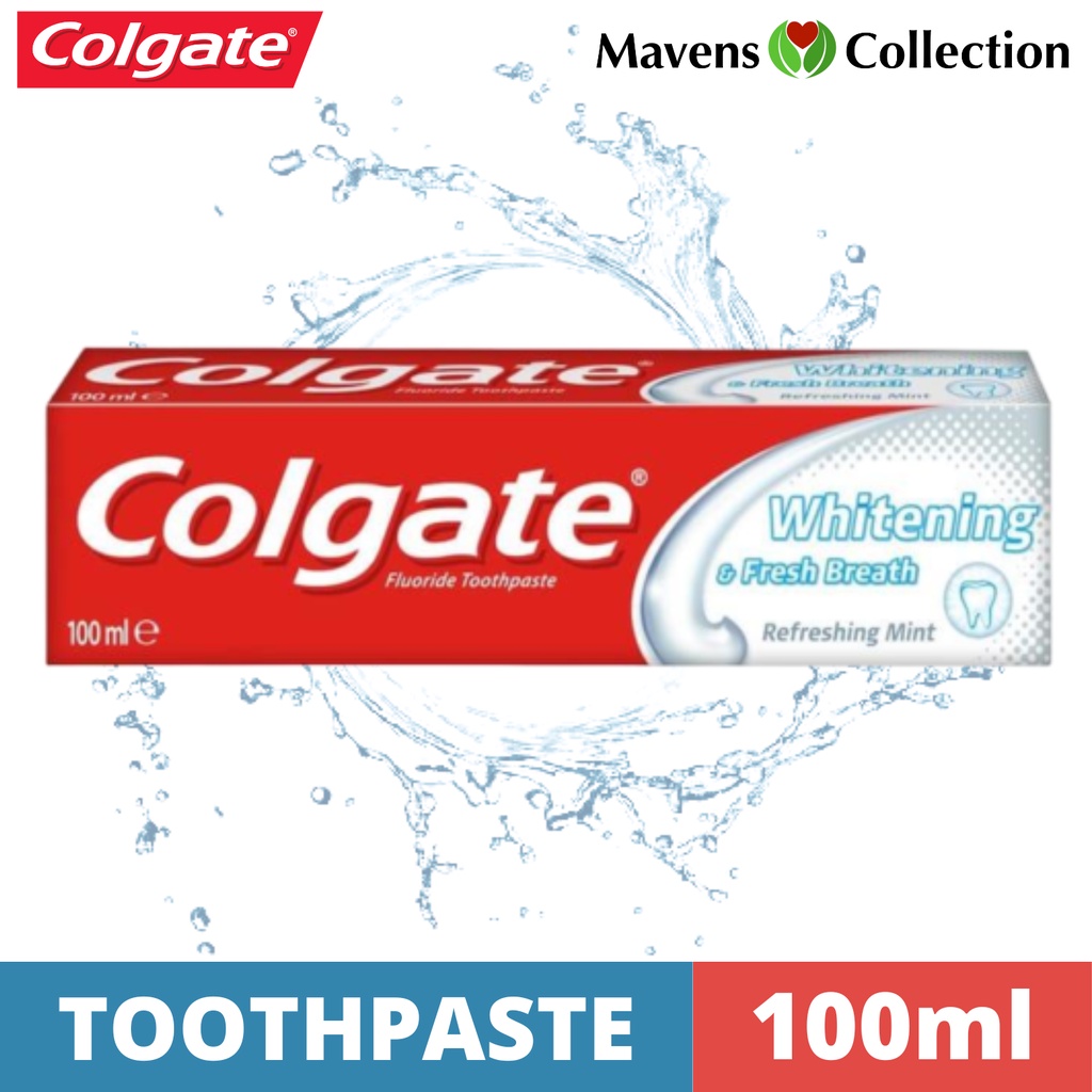 Colgate Whitening Fresh Breath Toothpaste 100ml by Mavens Collection | Shopee Philippines