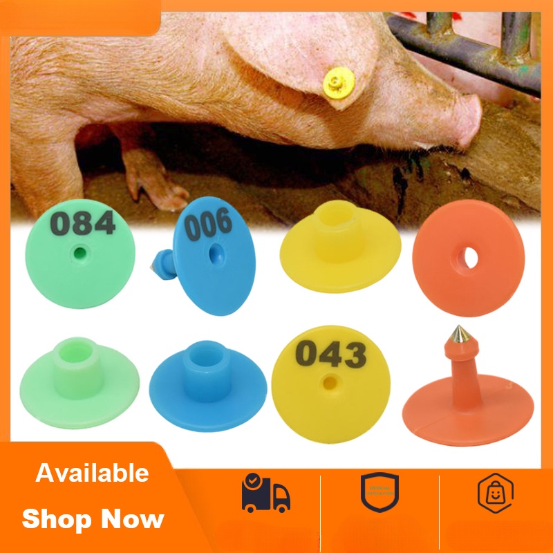 Pig ear tag Animal ear tag Anti-drop ear tags for pigs Farm pigs with ...