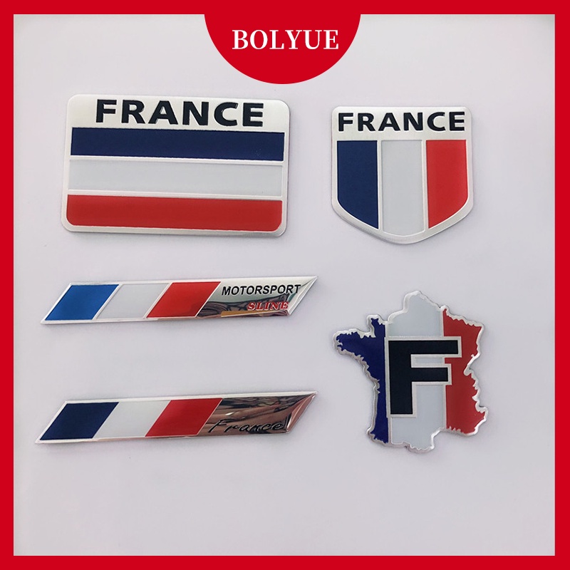 French Flag Modified Car Sign Nameplate Car Logo Car Sticker Car Body ...