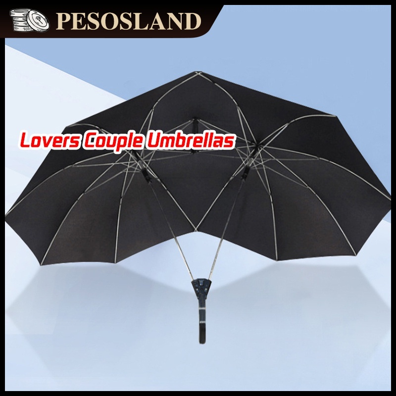 118CM Wide Couple Umbrellas Lovers Umbrella Twin-head Umbrella Extra ...
