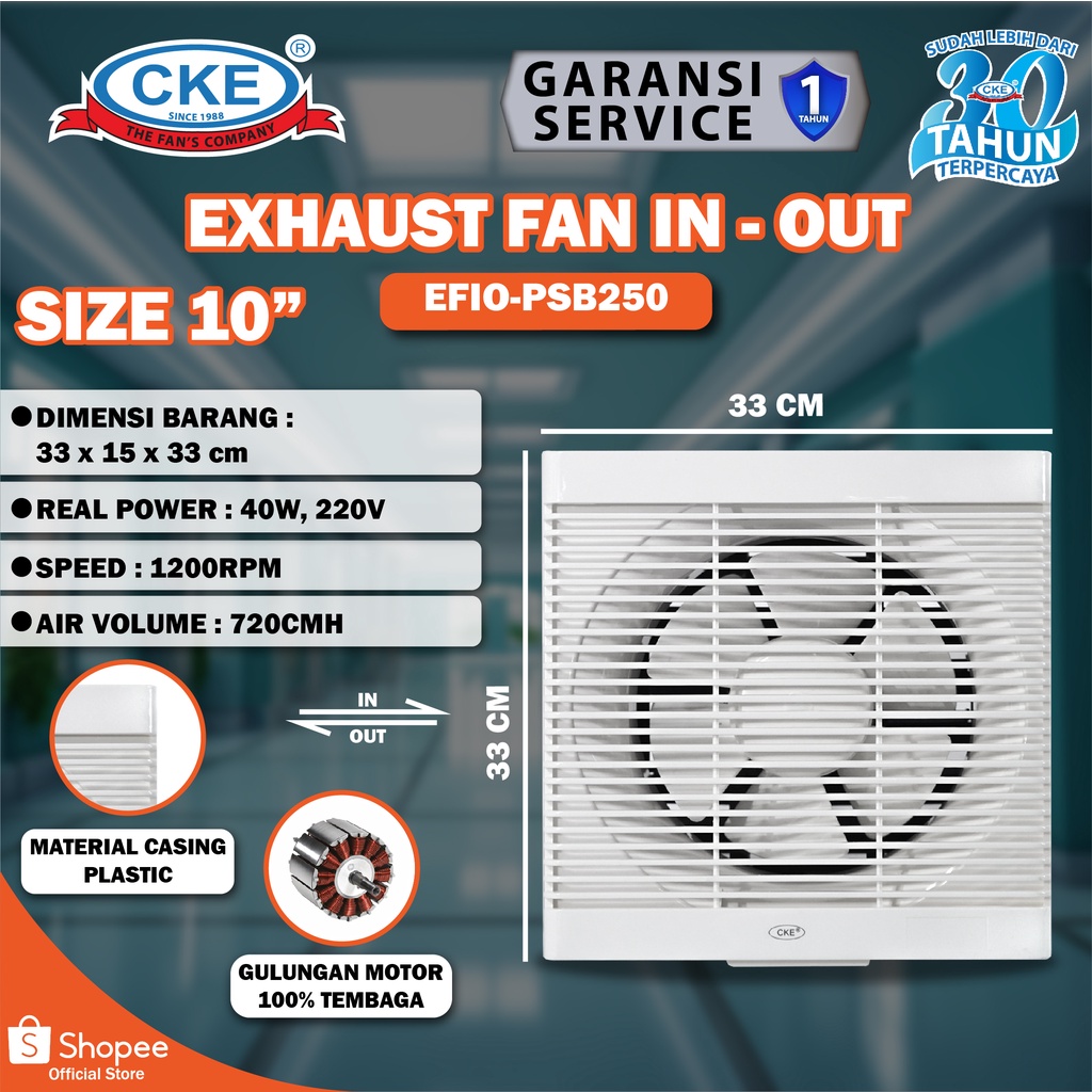 Wall fan/exhaust fan EFIO-PSB250/exhaust fan/exhaust exhaust shutter in ...