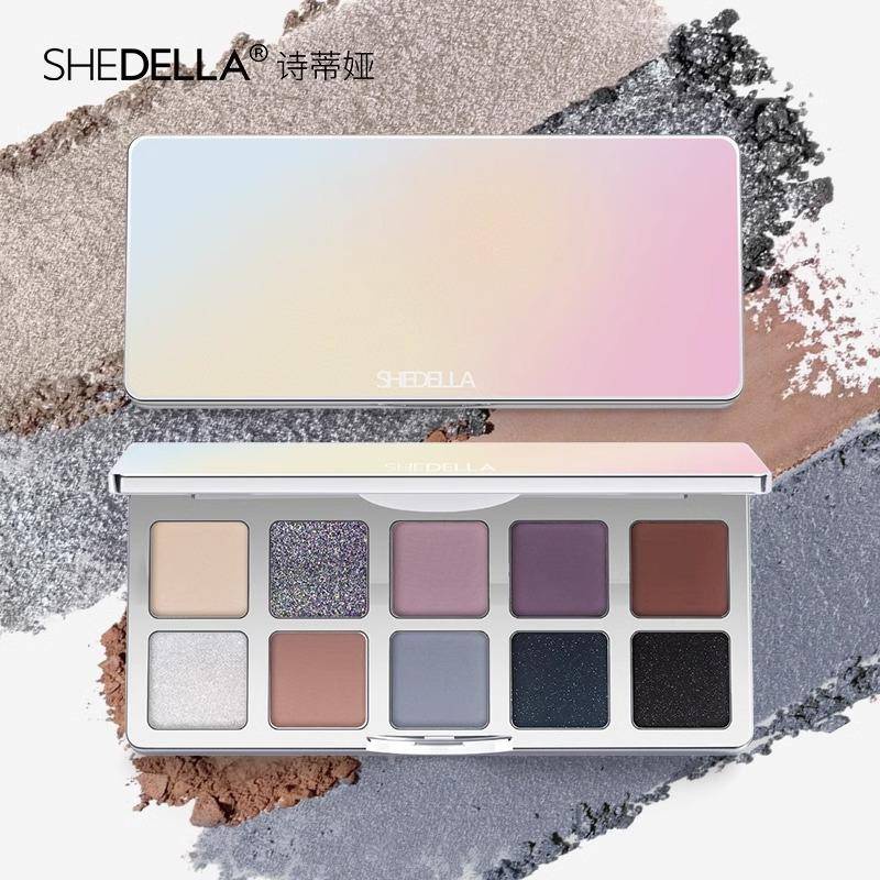 She shedella shedella Fantasy Colorful Ten Color Eyeshadow Palette Blue ...
