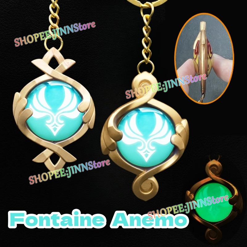 - JINN - New GENSHIN Fontaine Vision Double-sided Glass Luminous ...