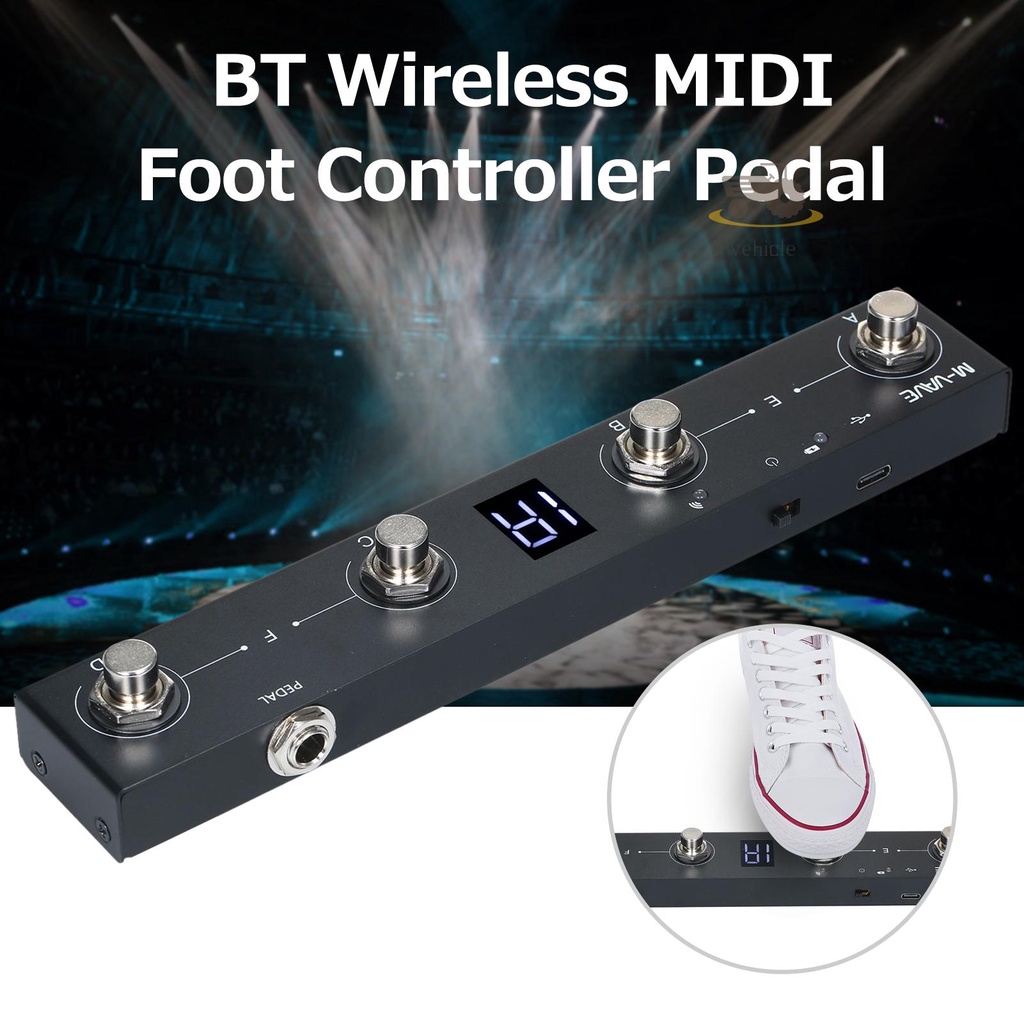 [super sale]M-VAVE Chocolate BT Wireless MIDI Controller Rechargeable 4 ...