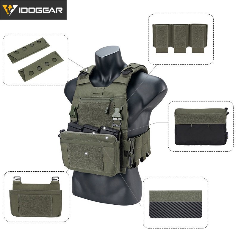 IDOGEAR FCSK3.0 Plate Carrier Set With Shoulder Pads With Kangaroo ...