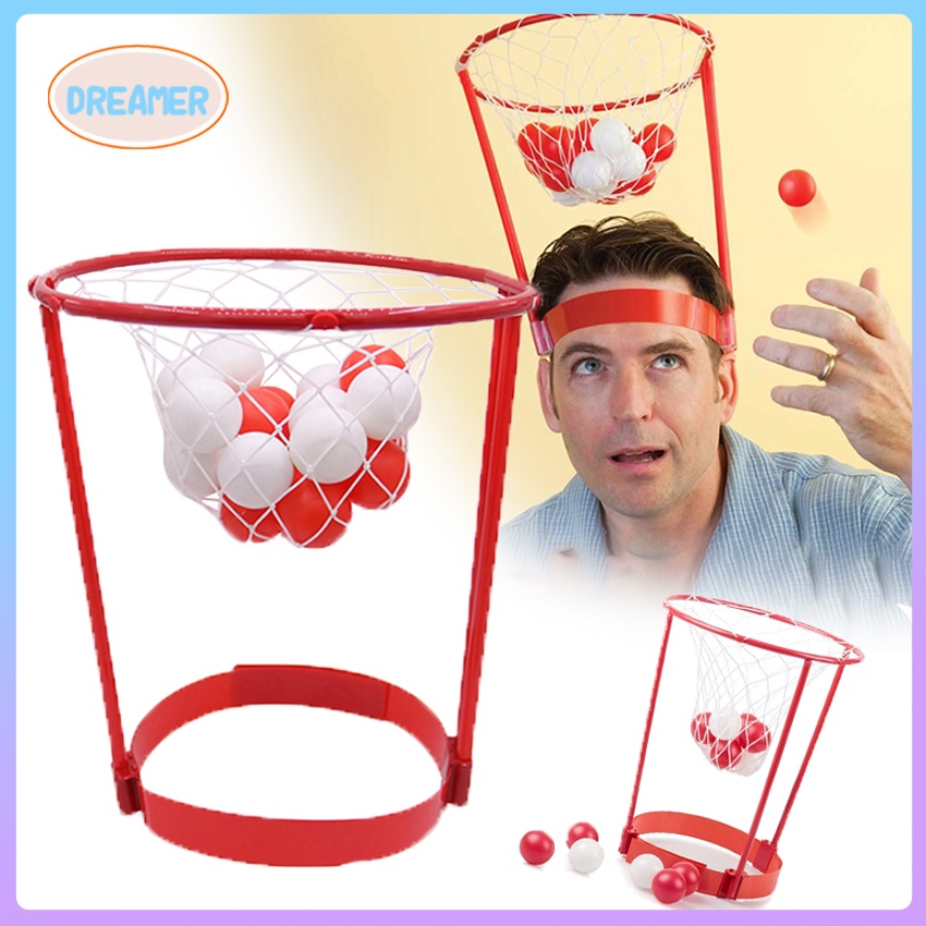 Overhead Shot Game Head Hoop Set Children Puzzle Toys Family Party Game ...