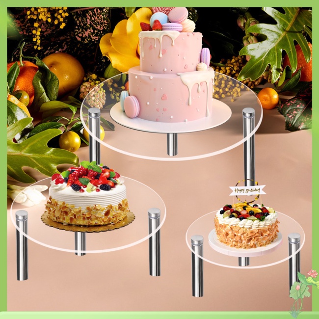 MY Acrylic Cake Stand Clear Cake Display Stand Dessert Table Display ...