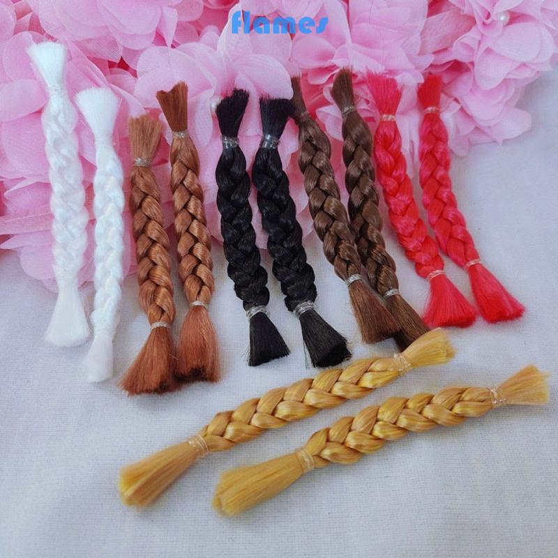 FL Doll Wig Braids Doll Wig Ponytail Braid Doll Wig Blonde Girl Doll ...