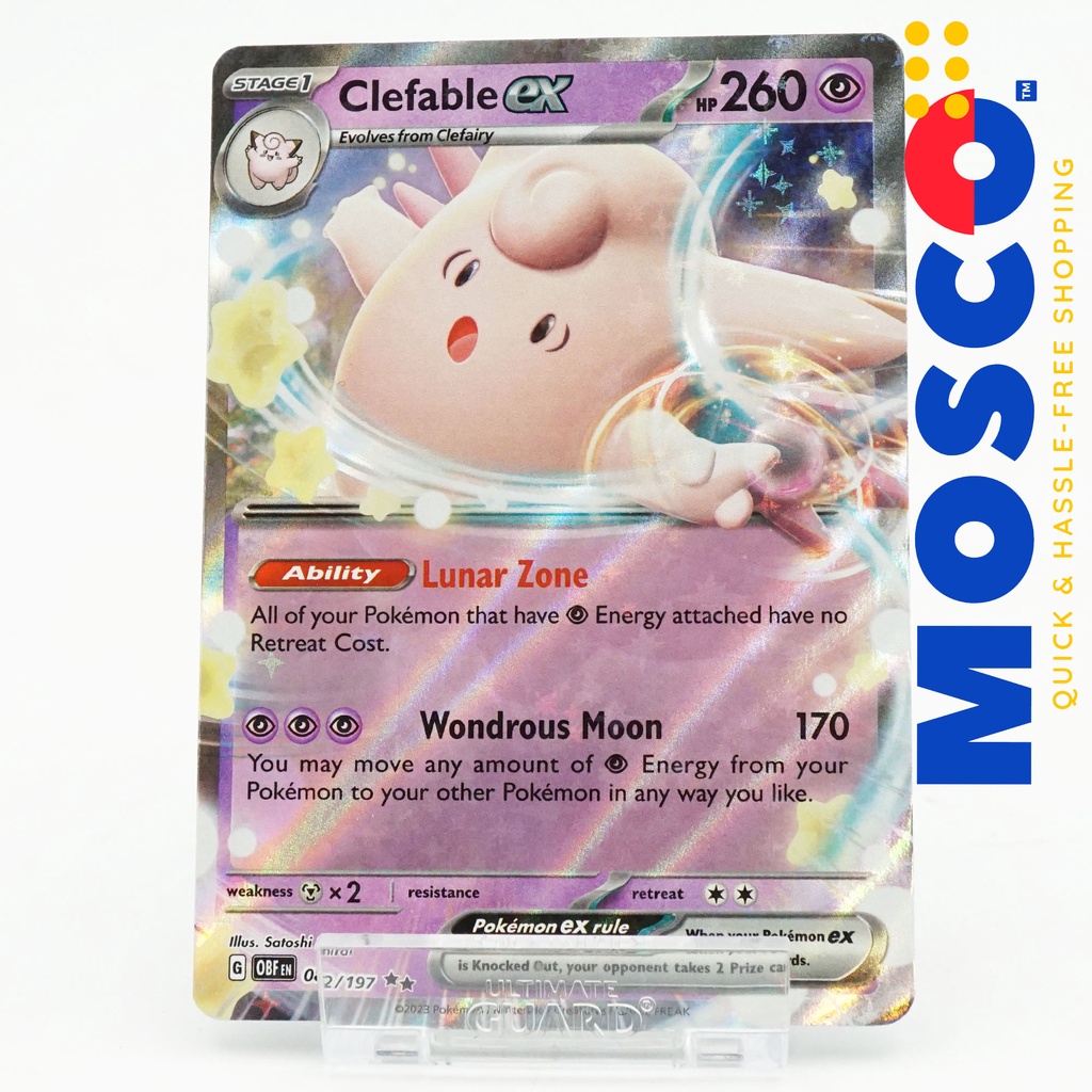 Clefable ex - 082/197 - Ultra Rare Obsidian Flames | Pokemon TCG ...