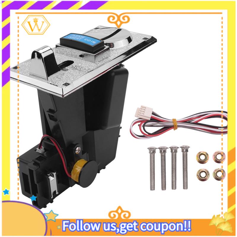 【W】Multi Coin Acceptor Electronic Roll Down 4P Port Electronic Coin ...