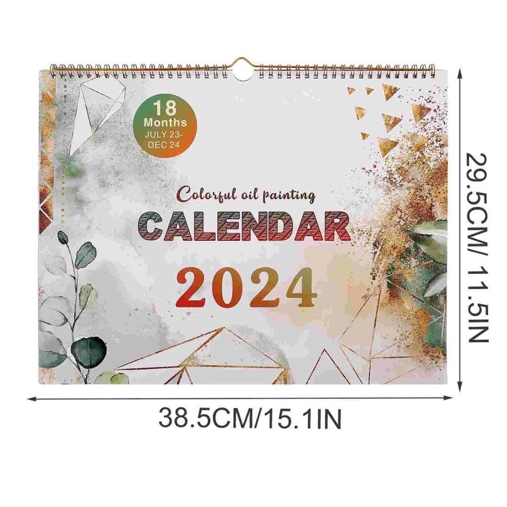 Doodle Large Wall Calendar 2024-2025 - 18 Month English Calendar ...