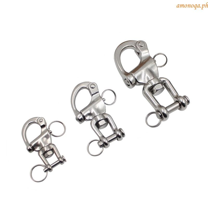 amonoqa 70 87 128mm Stainless Steel Mini Fixed Snap Shackle Quick ...