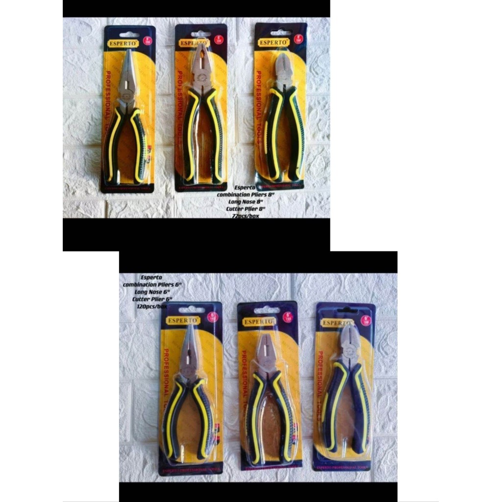 1 pcs Long Pliers/Side Cutting Pliers/ Cutter Pliers 6" 8" | Shopee ...