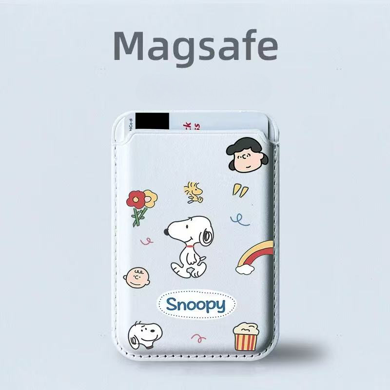 Snoppy Lovely Cartoon Wallet for iPhone 16 Pro Max 15 14 13 12 pro Max ...