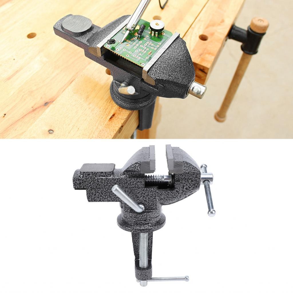 Rrianfo Bench Vise 62mm Table Clamping Range Clamp On 360 Degree ...
