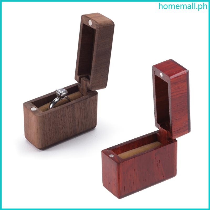 HO Wedding Ring Box Ring box for Proposal Rustic Engagement Container ...