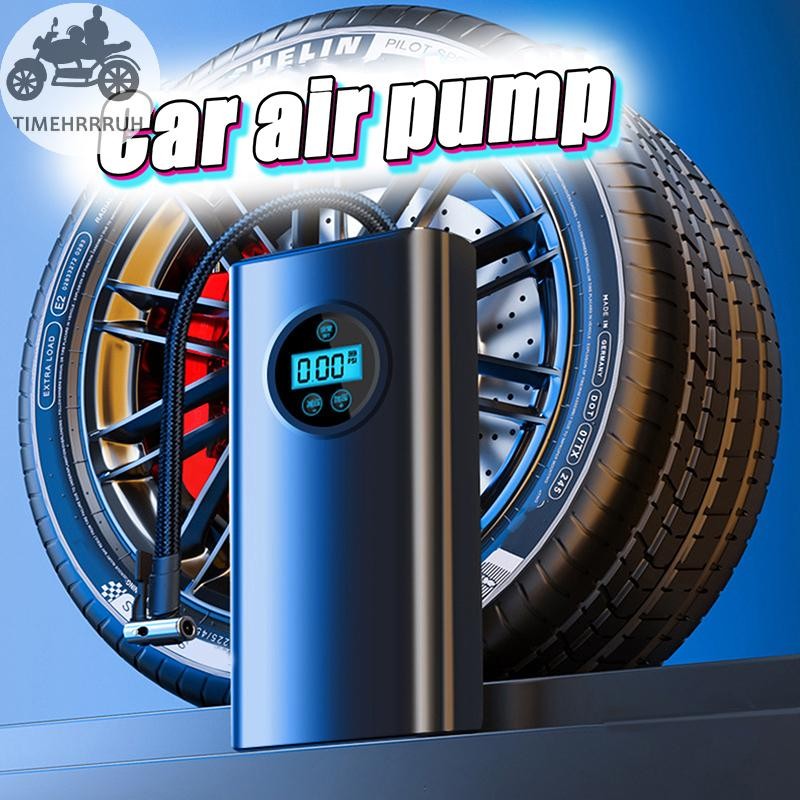 time Portable Compressor Tire Inflator With LCD Display Inflator For ...