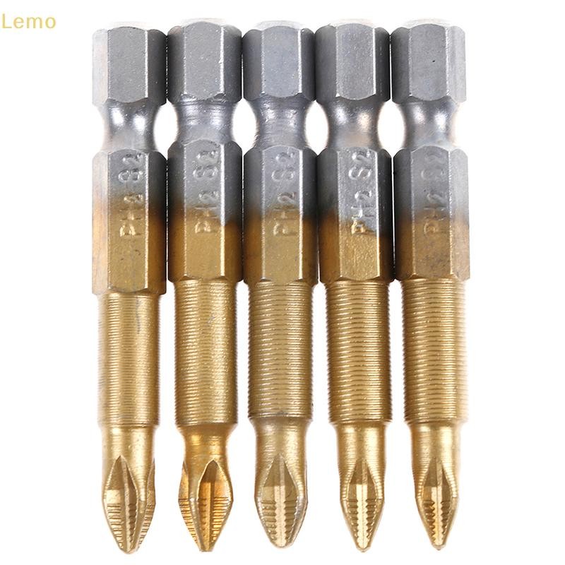 [Lemo] 5 durable anti slip titanium coated hex shank PH2 electric ...