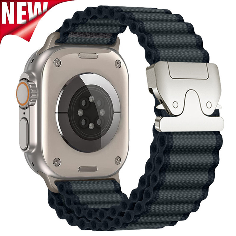 Nylon Wrist Band Alpine Loop Strap Correa Bracelet for Apple Watch Ultra 2 49mm series10 46mm ...