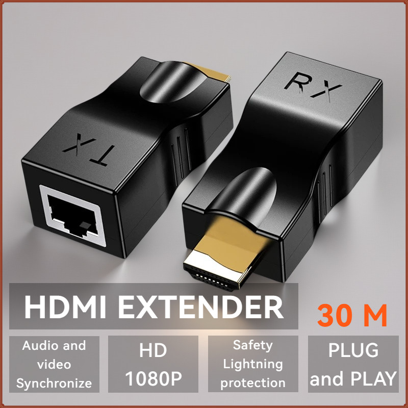 4K HDMI Extension 30 Meters HDMI Extender 30M Over CAT5e / CAT6 UTP ...