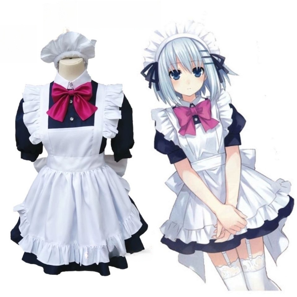 Date A Live Tobiichi Origami cosplay costumes maid Halloween Carnival ...