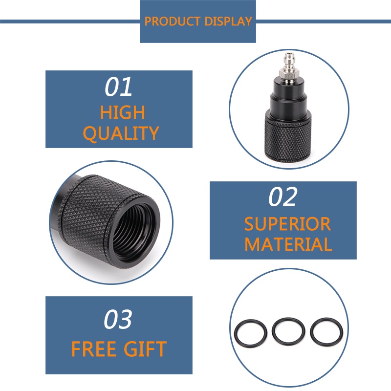 High Pressure PCP Condor Refill Adapter Hand Pump Valve 8mm Filling ...