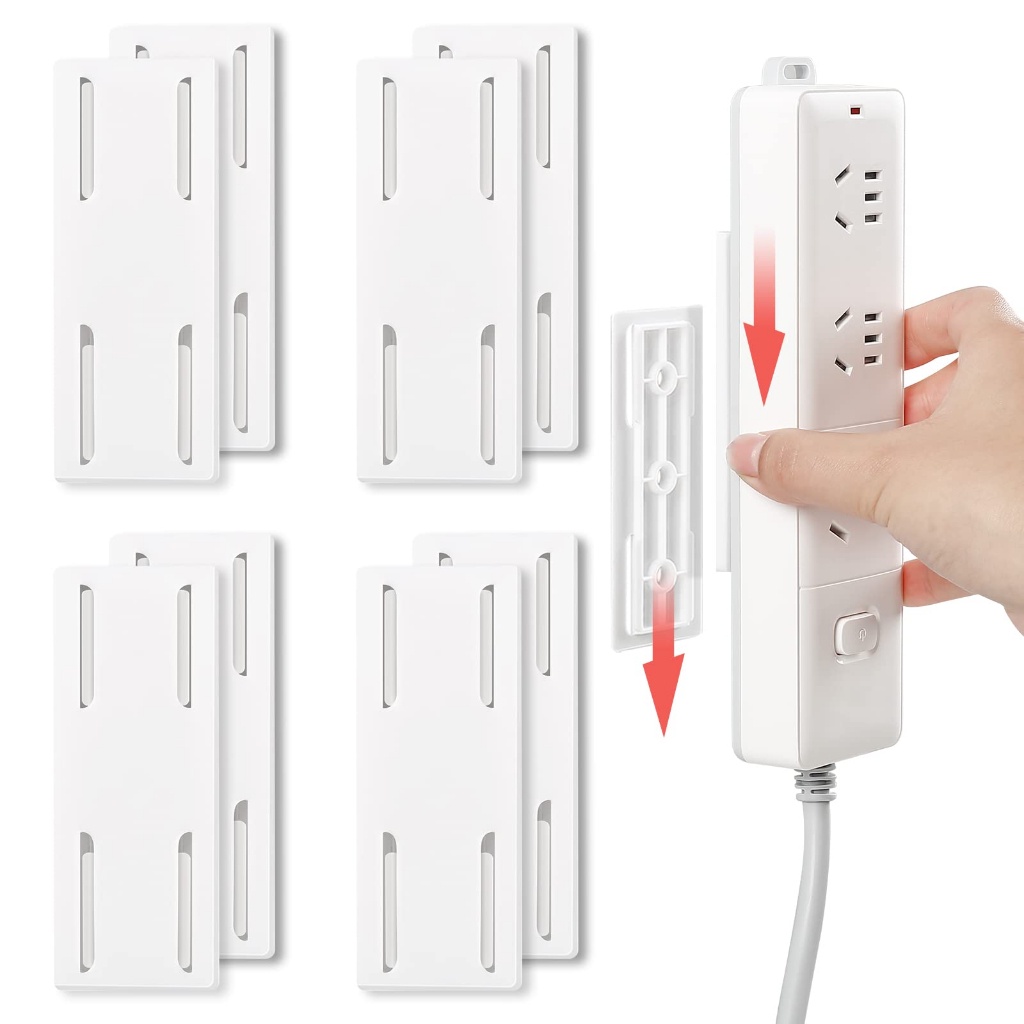 Self Adhesive Power Strip Holder Wall Mount Fixator Socket Holder Wifi ...