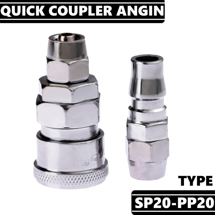 Quick Coupler air Type SP20 - PP20 Stainless - Pair | Shopee Philippines