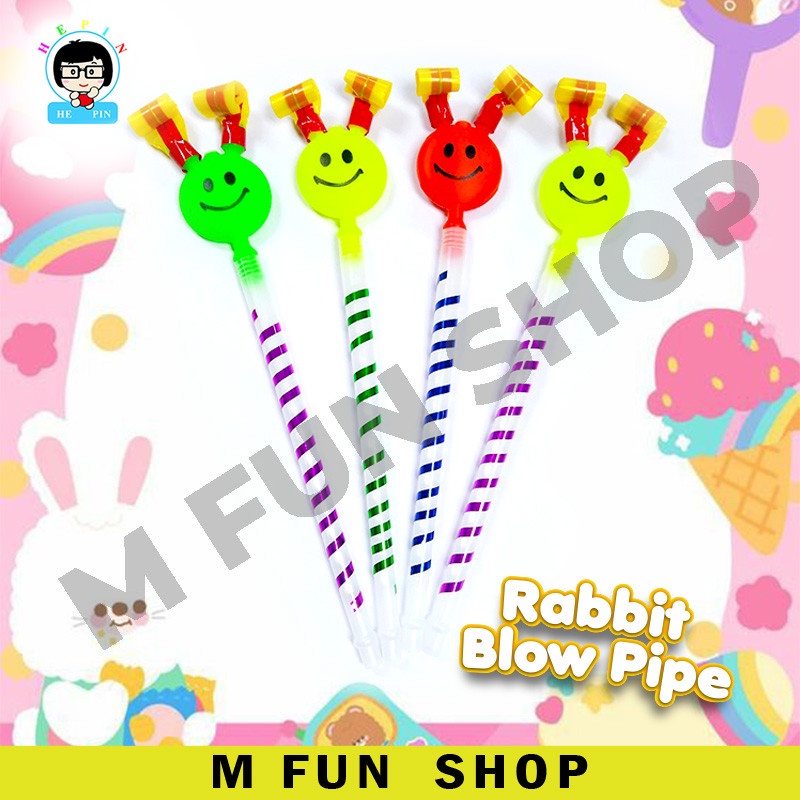 1 Pc 38cm Cute Rabbit Shape Blow Pipe 可爱兔子形状吹管 | Shopee Philippines