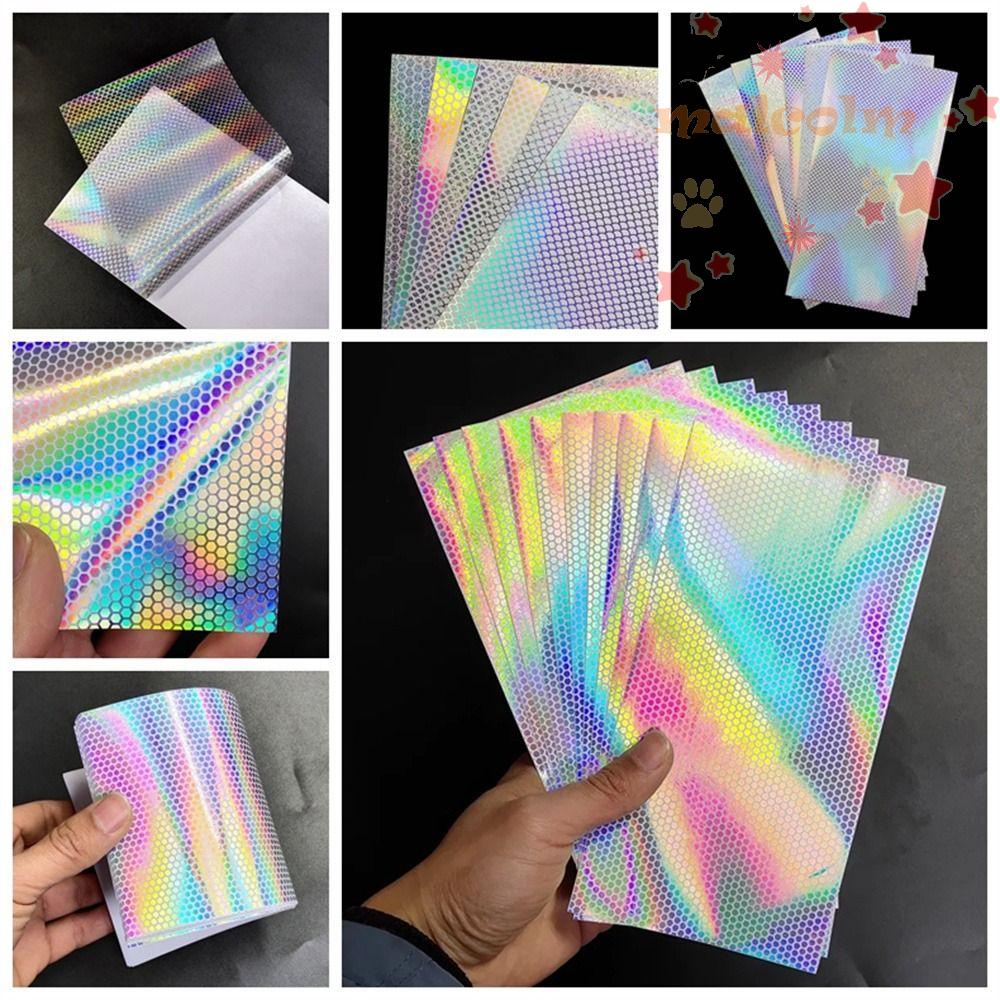 MALCOLM Fishing Lure Stickers, Silver Laser Waterproof Fish Skin ...