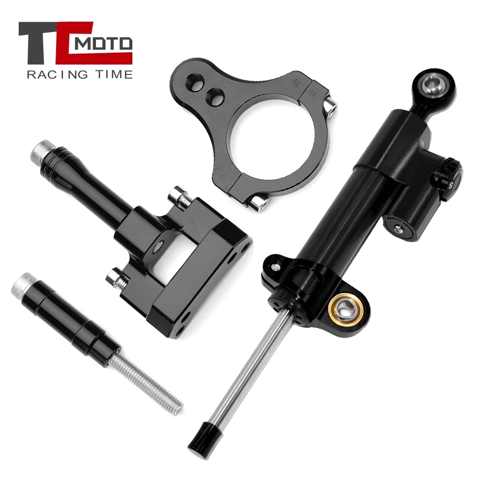 Motorcycles Steering Damper Stabilizer Bracket Mounting Kit For Yamaha ...