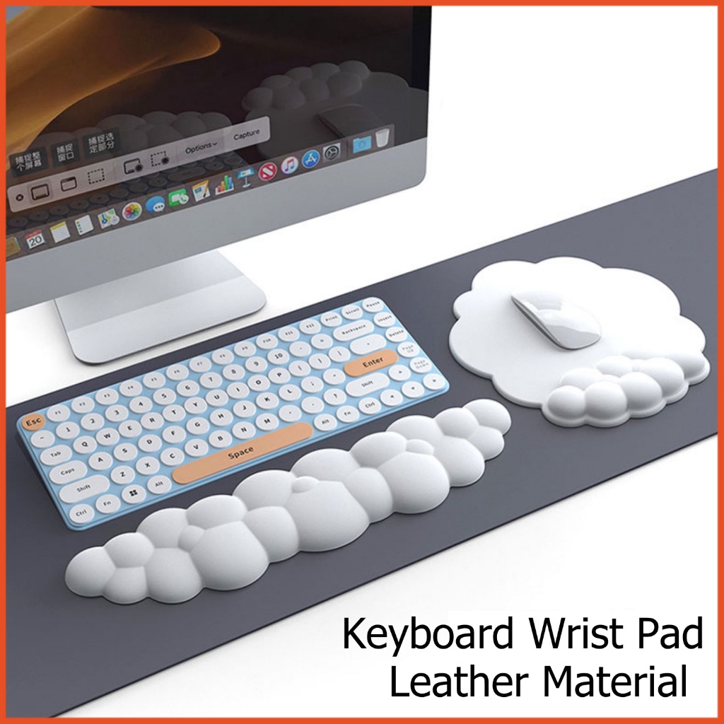 Cloud Keyboard Wrist Rest Soft Leather Memory Foam Wrist Support ...