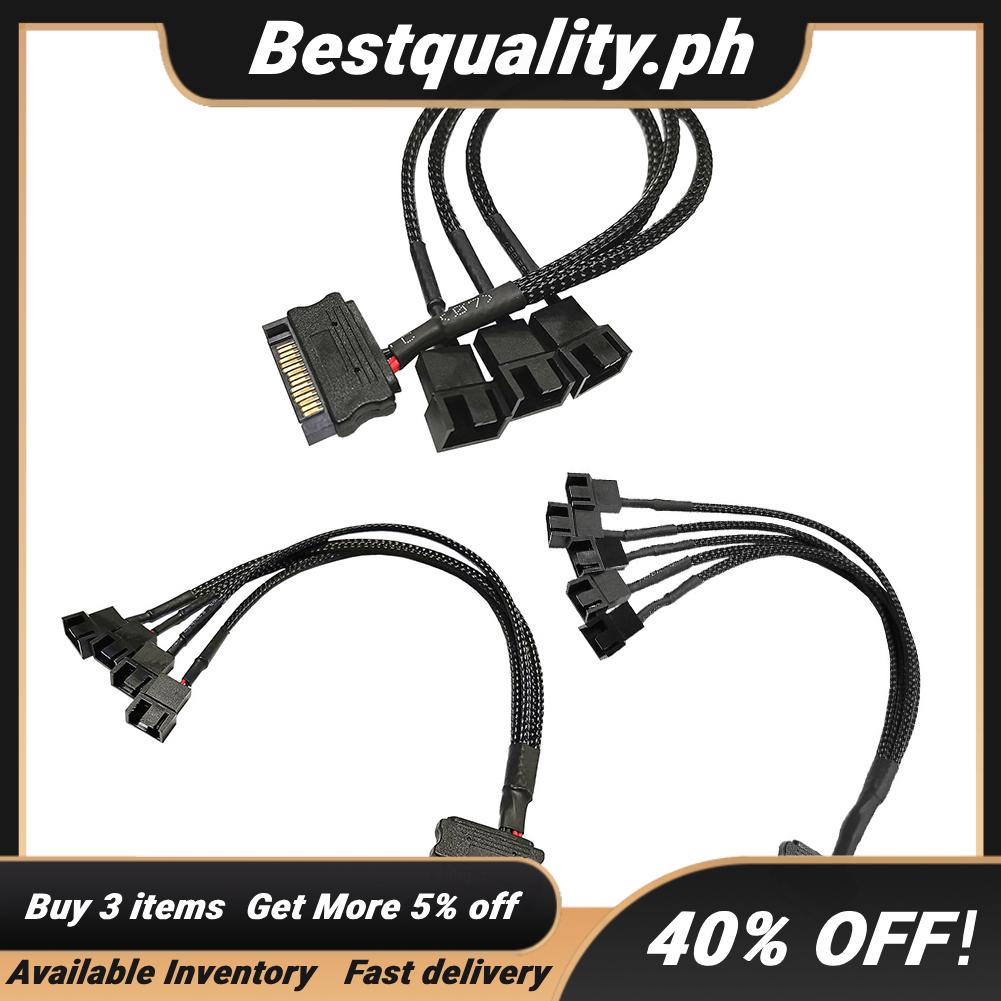 PC Fan Splitter Power Cable SATA to 4Pin Cooler Cooling Fan Extension ...