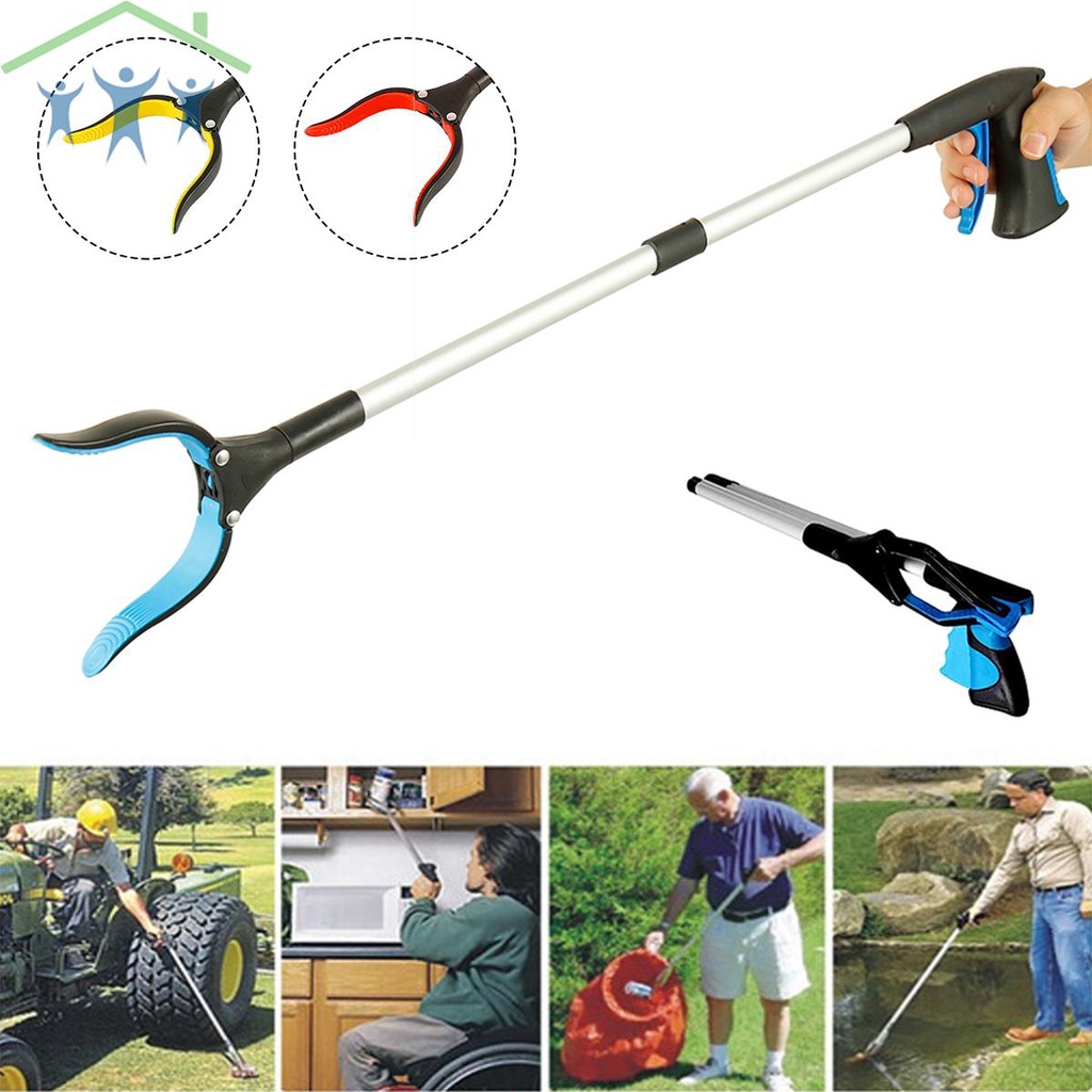 Foldable Grabber Reacher Tool Long Handle Pick Up Stick Reaching Claw ...
