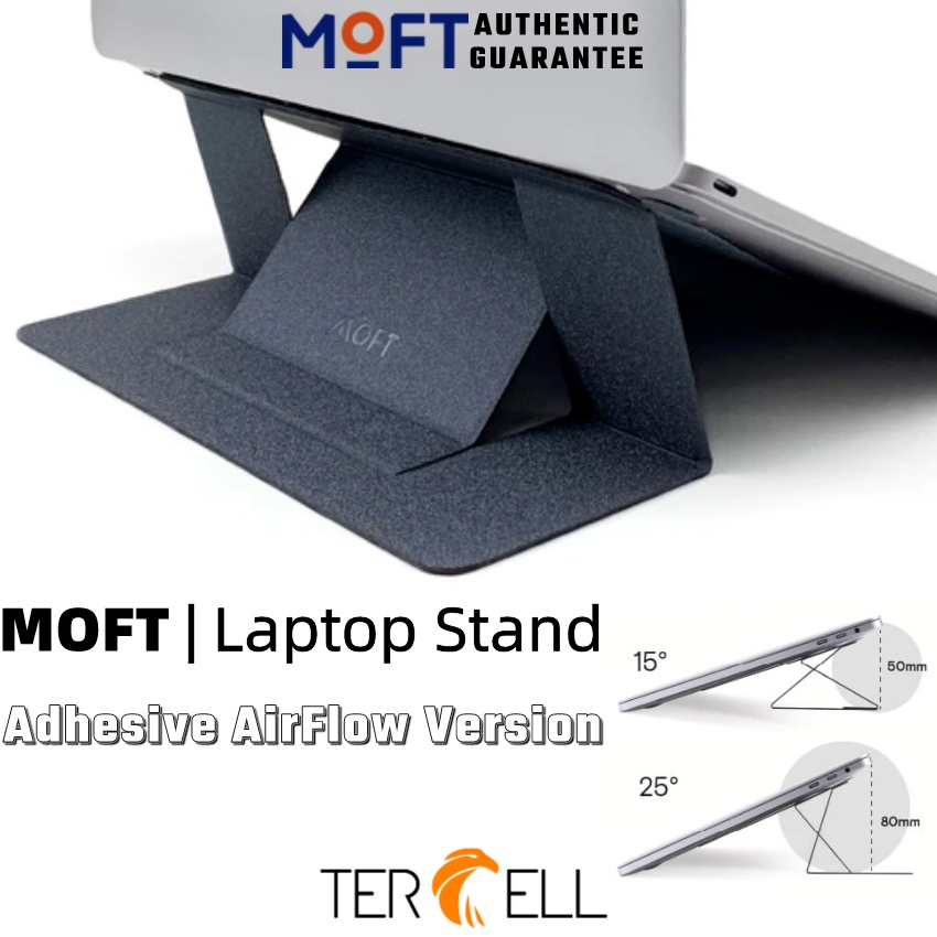 MOFT Gen 2 Invisible Laptop Stand,Heat Ventilation Adjustable(Adhesive ...
