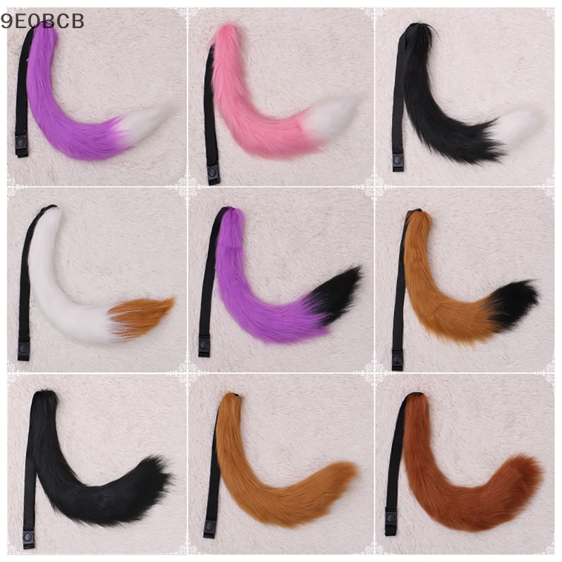 [one] Fox Tail Cosplay Prop Fox Ear Tail Plush Cat Wolf Ears Hairpin ...