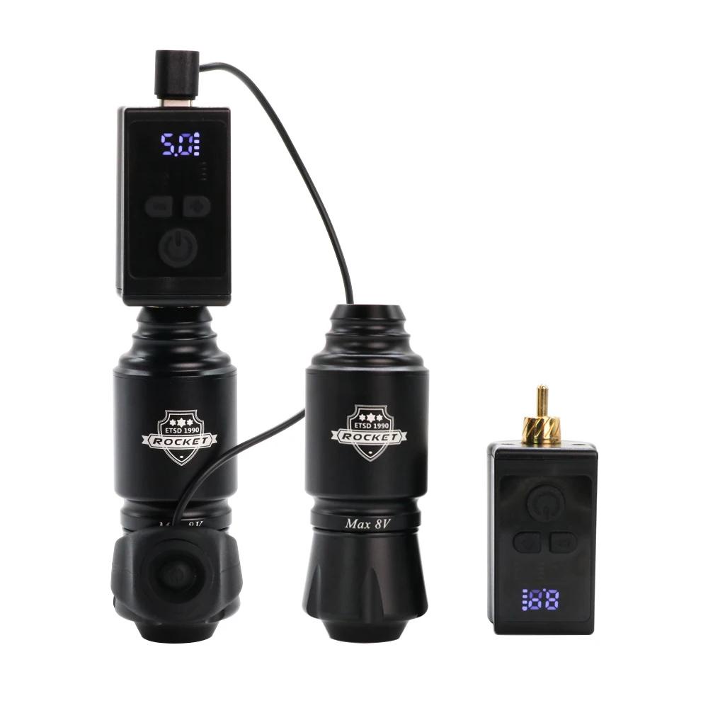 Wireless Rotary Tattoo Kit Complete Rocket Mini Tattoo Machine Pen Set ...