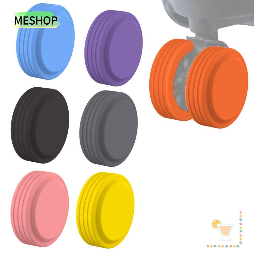 ME 8Pcs/Set Luggage Wheels Protector Cover, Silicone Shock Absorption ...