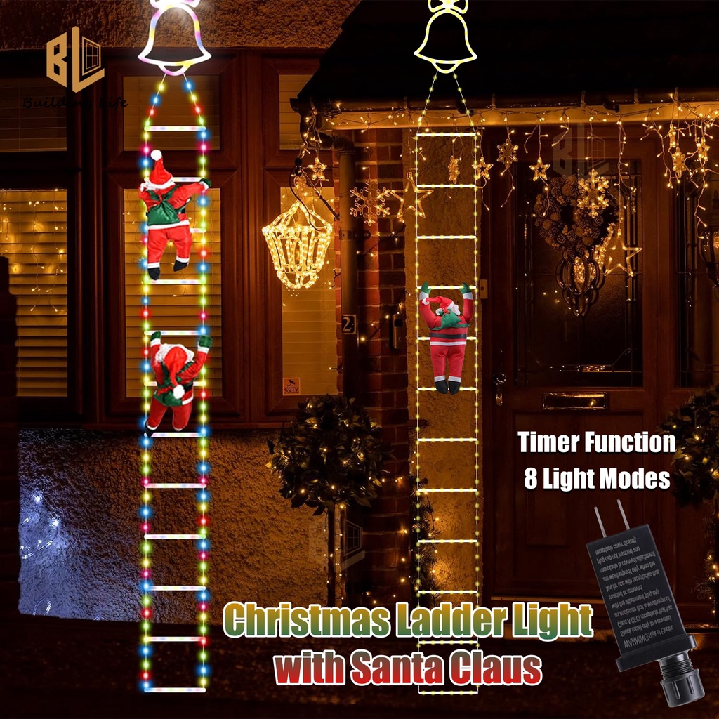 12/7/6 Ladders Christmas Lights LED Stair Lights Bell Hanging Lights ...