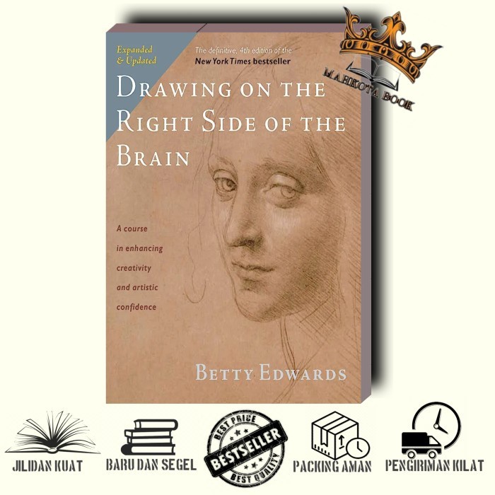 Drawing on the Right Side of the Brain Book by Betty Edwards | Shopee ...