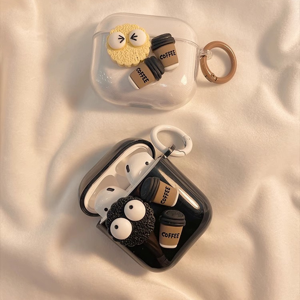 Cartoon 3D Coffee Airpods Case Bluetooth Wireless Earphone Soft Glossy ...