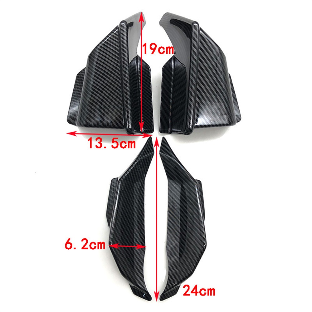 4Pcs For Honda ADV160 Winglet Side Spoiler Air Deflector Wing Carbon ...