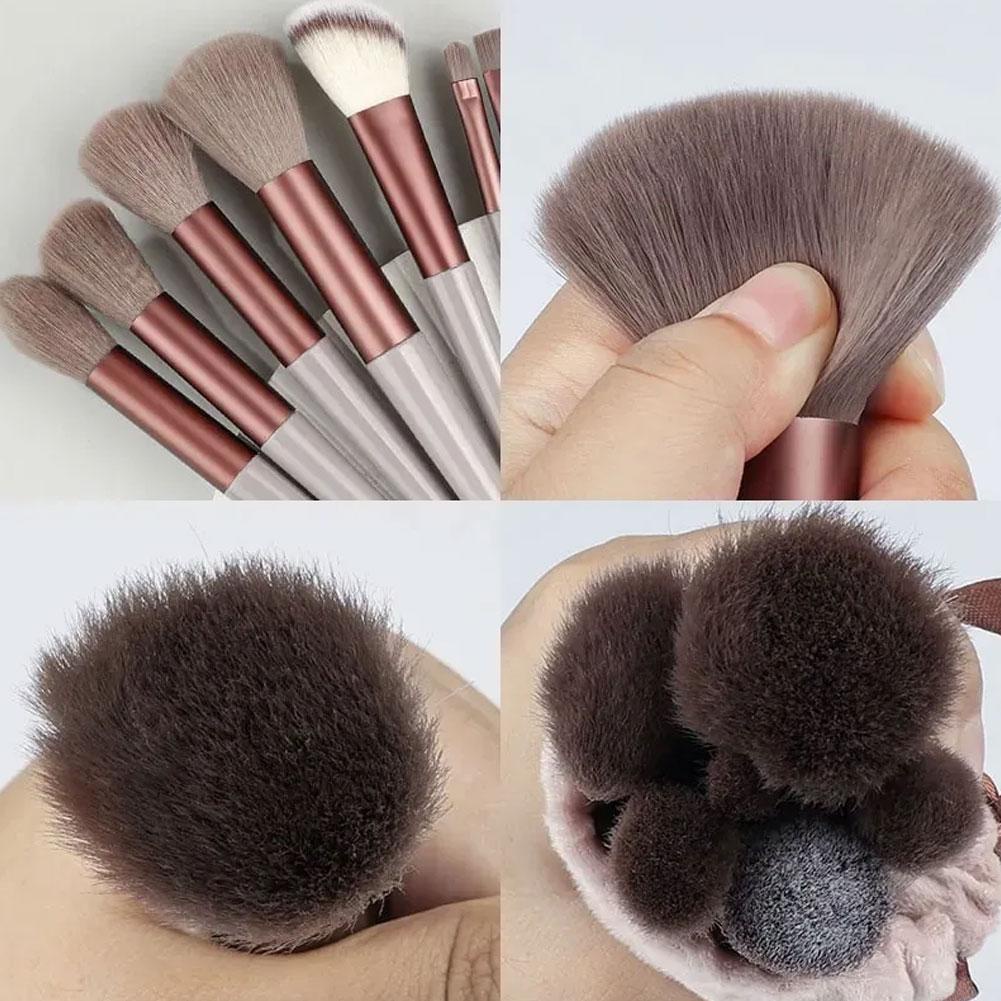 13 Pcs Soft Fluffy Makeup Brush Set With Storage Bags Makeup Tool Kit ...