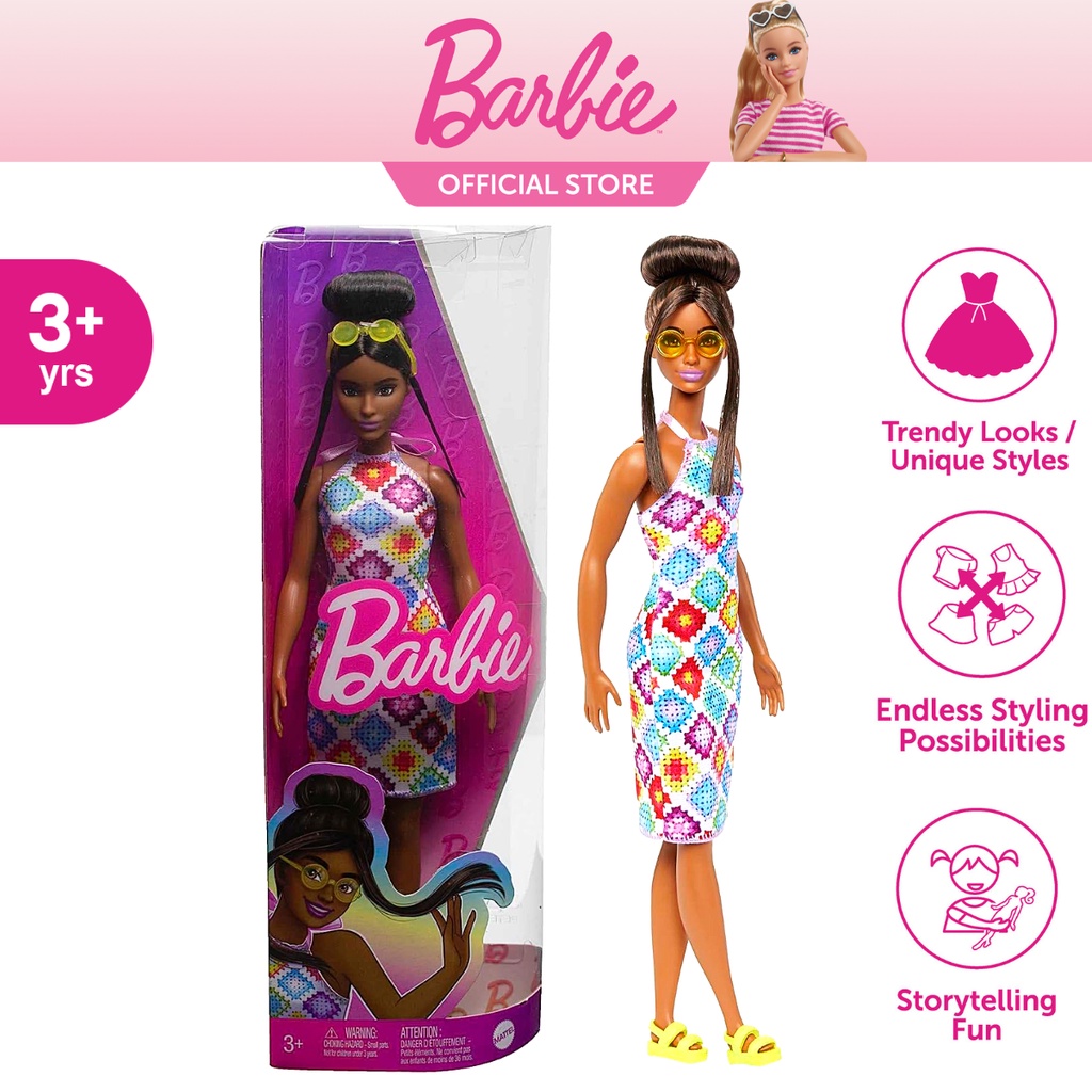 Barbie Fashion Fun Fashionista Doll Original Doll #210 with Brown Hair ...