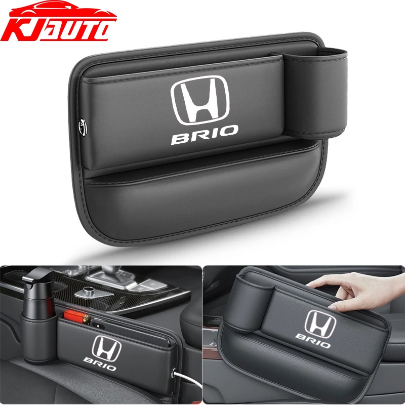 Honda Brio Car Seat Gap Bag Case Storage Bag PU Leather Auto Console ...