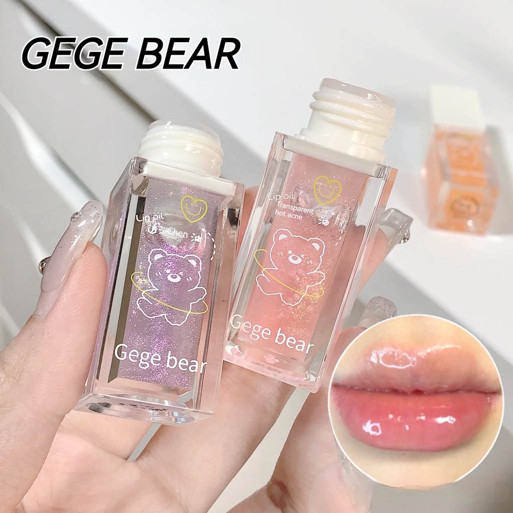 GEGE BEAR moisturizing lip oil exfoliating lip glaze, fade lip lines ...