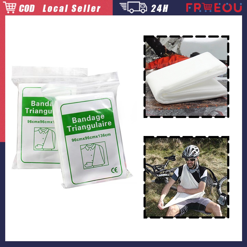 5/10PCs Medical Triangular Bandage First Aid Gauze Triangle Bandage ...