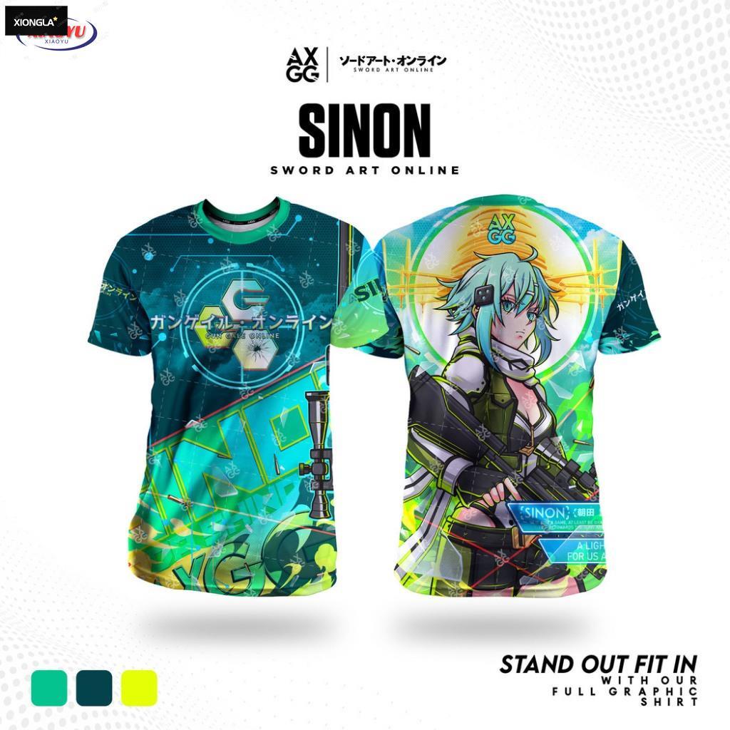 AXGG "Sword Art Online - Sinon" Anime T-Shirt | Shopee Philippines