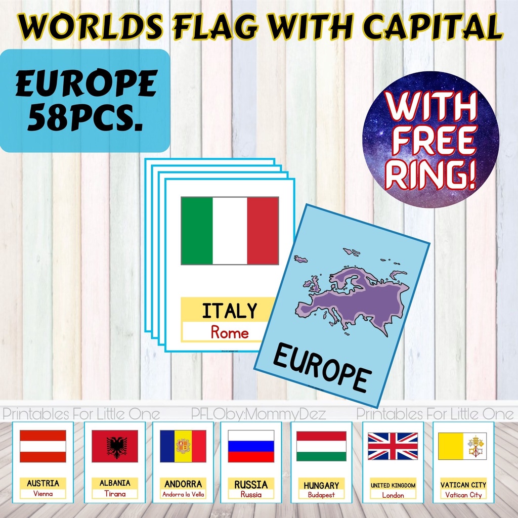 【hot sale】 FLAGS OF THE WORLD WITH CAPITALS BY CONTINENT EDUCATIONAL ...