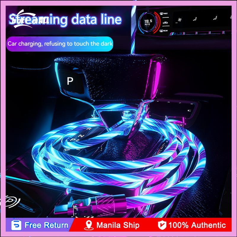 Luminous LED Fast Charging Micro USB Type-C Charger Data Cable for ...